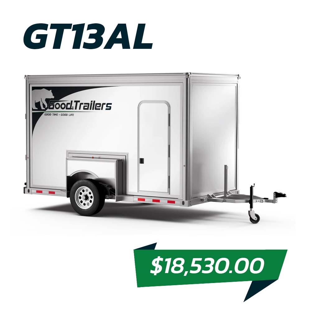 GT13AL | 13-Foot Aluminum Trailer | Hydraulic Drop Deck