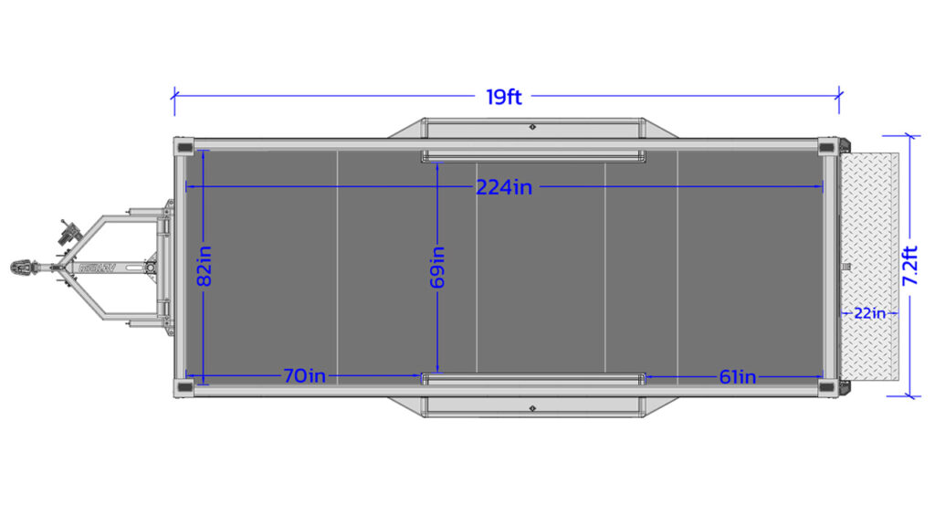 GT19HDX | 19-Foot High Cube Trailer | Hydraulic Drop Deck
